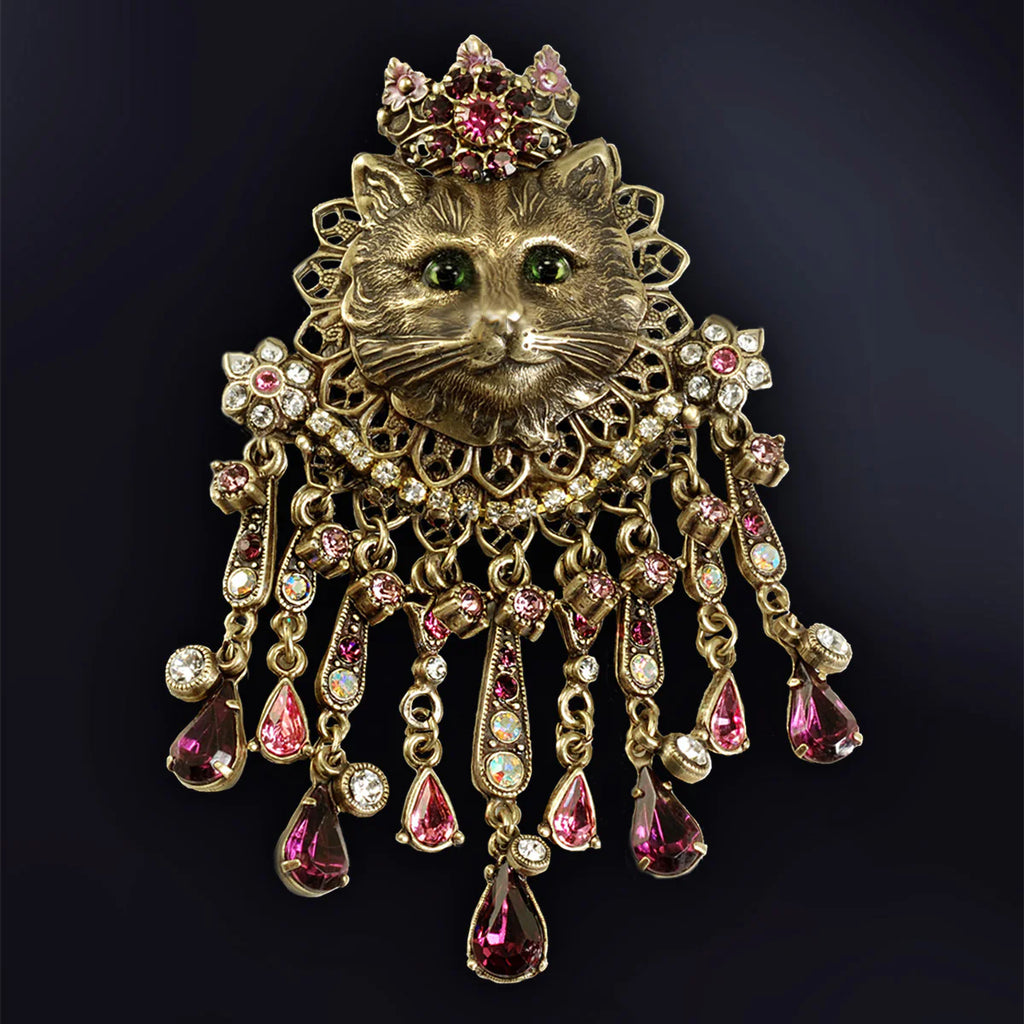 elizabethan-collared-cat-pin | Hopeless Romantic Trading