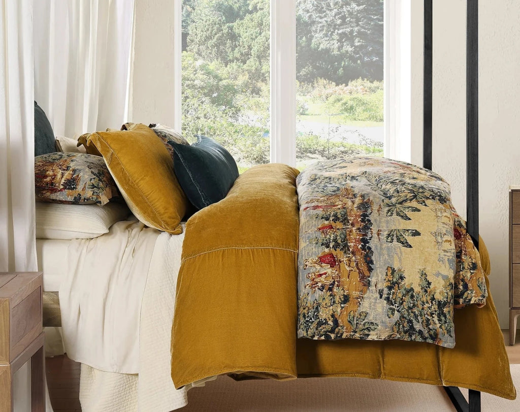 Provence Painted Toile Linen Bedding Set – Hopeless Romantic