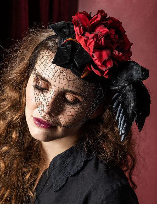 ravennas-raven-fascinator | Hopeless Romantic Trading